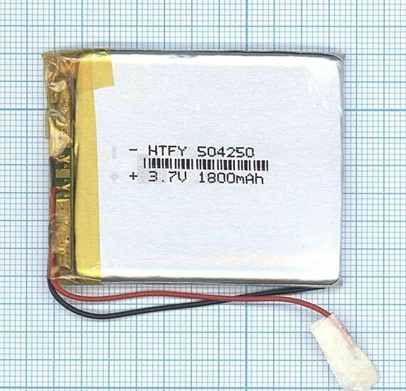 Аккумулятор Li-Pol (батарея) 5*42*50мм 2pin 3.7V/1800mAh