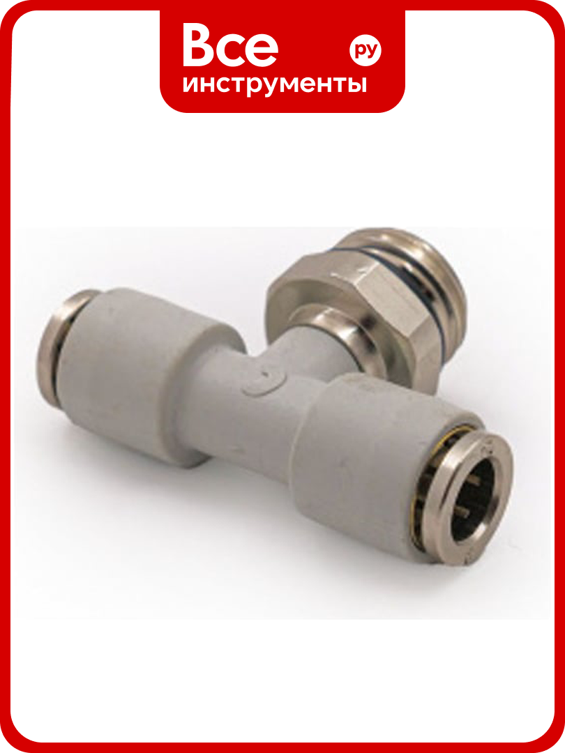 Фитинг тройник цанговый поворотный Camozzi 7432 6-1/4