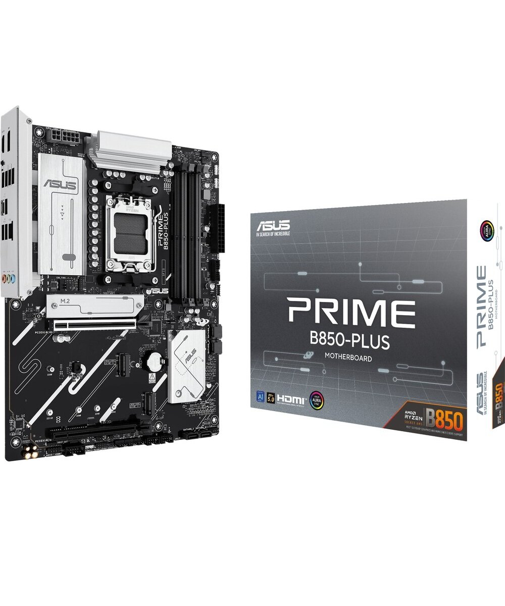 Материнская плата ASUS PRIME B850-PLUS ATX AM5 AMD B850 4xDDR5 (192ГБ)