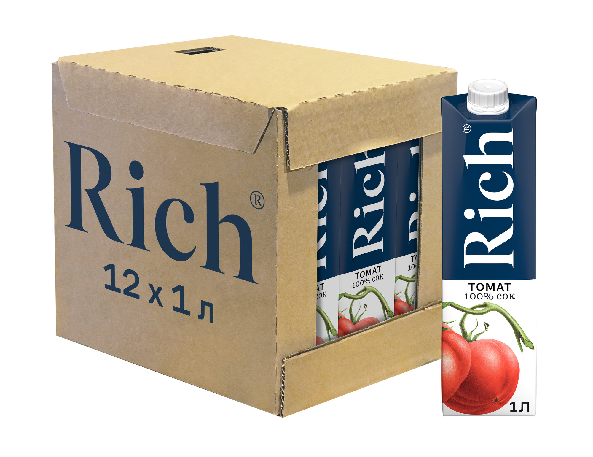 Сок Rich Томат 1л, 12 шт.