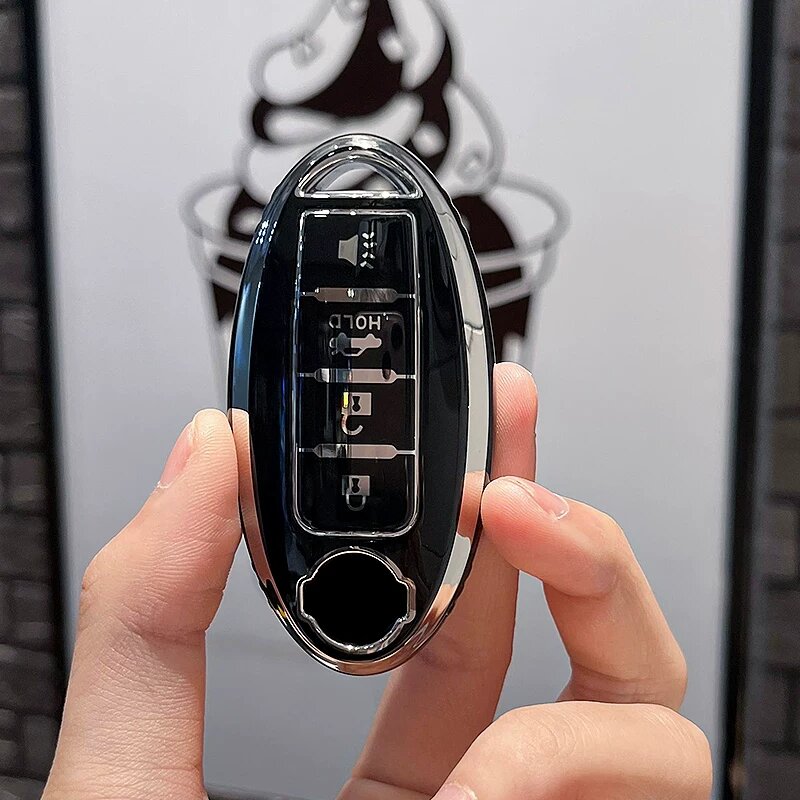 Ключ-бокс Nissan для Sylphy, Teana, Qashqai, Rogue, Kicks, Juke, Sunny, Murano - умный 4-кнопочный одиночный чехол