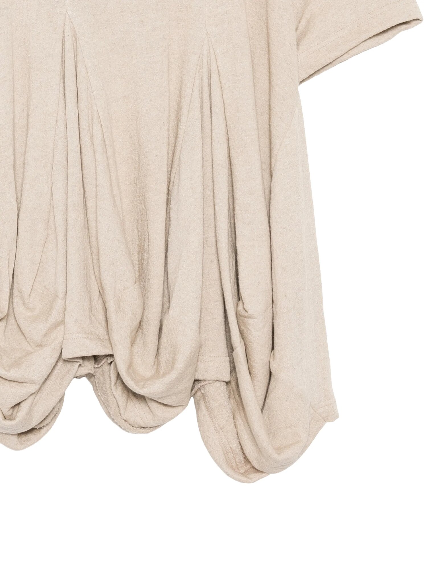 Футболка COMME des GARCONS Pleated draped T-shirt, размер 46 — фото 1
