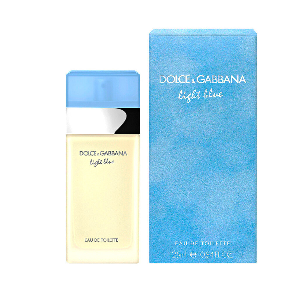DOLCE GABBANA Light Blue 25 мл туалетная вода женская , цветочный, фруктовый аромат