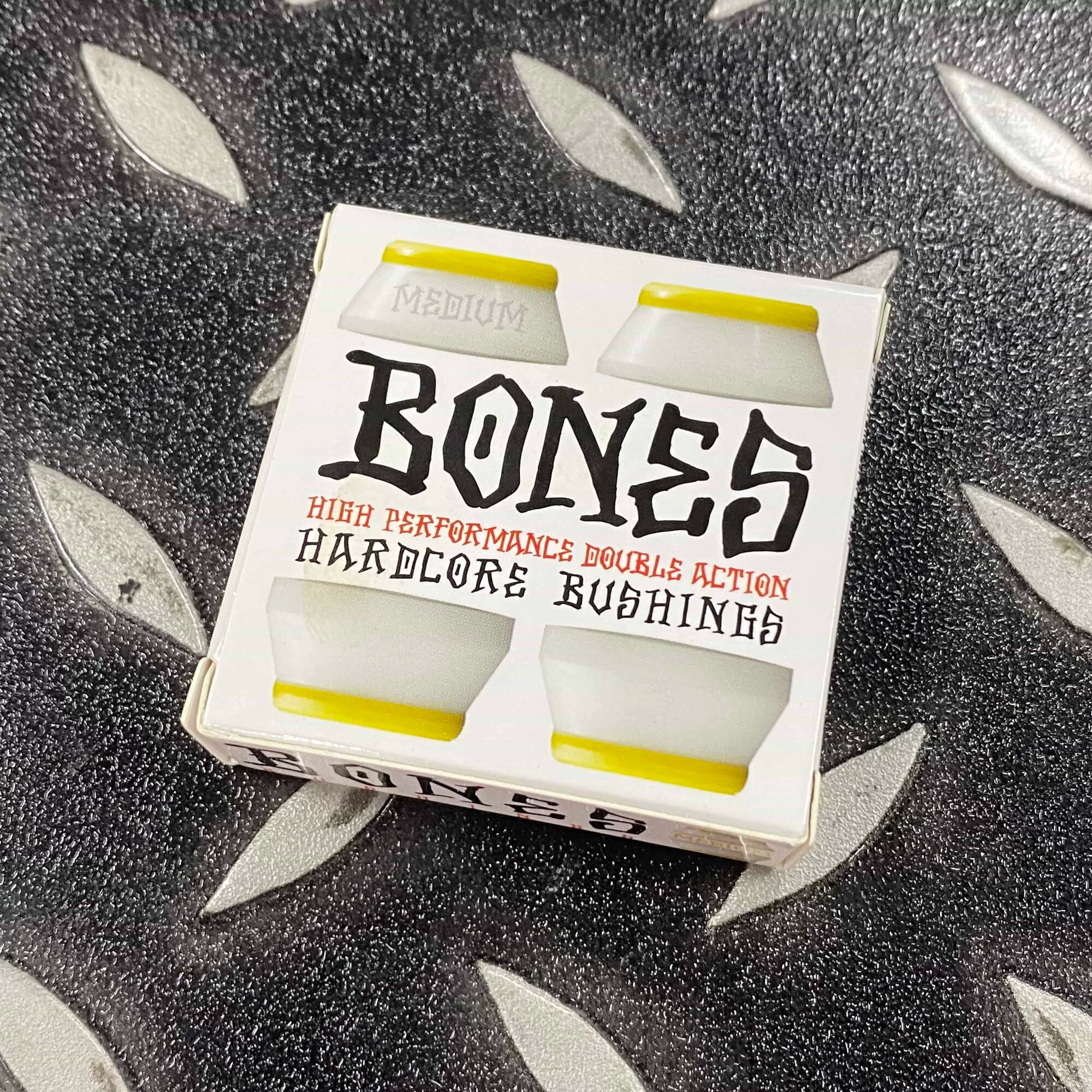 BONES ПУ-прокладки для колес скейтборда средняя желто-белая 91А твердость набор для уличного скейтбординга
