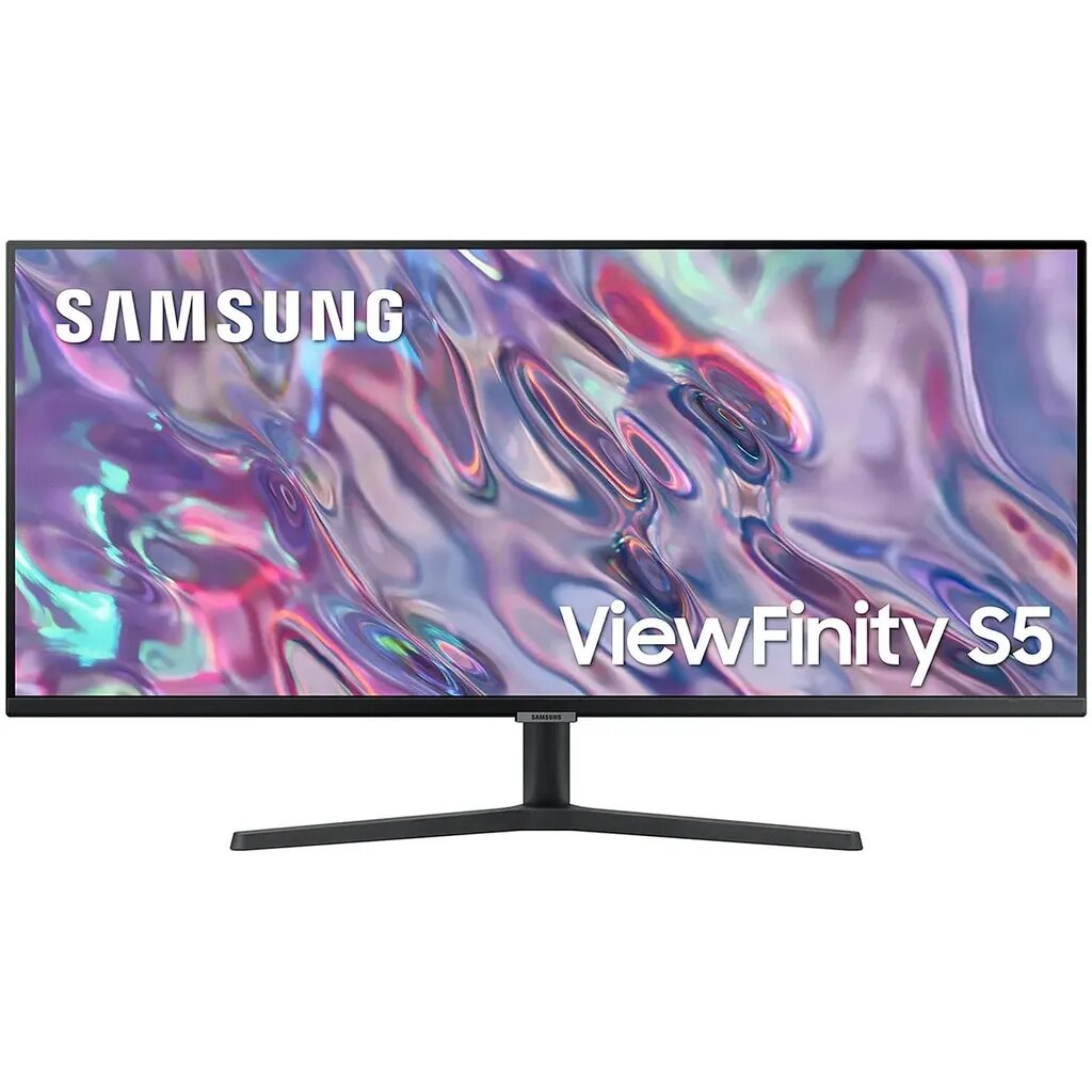 Монитор 34" Samsung ViewFinity S5 LS34C500GAUXEN Black Сurved (полуматовый ,3440x1440, 100Hz, 5ms, 178°/178°, 300 cd/m