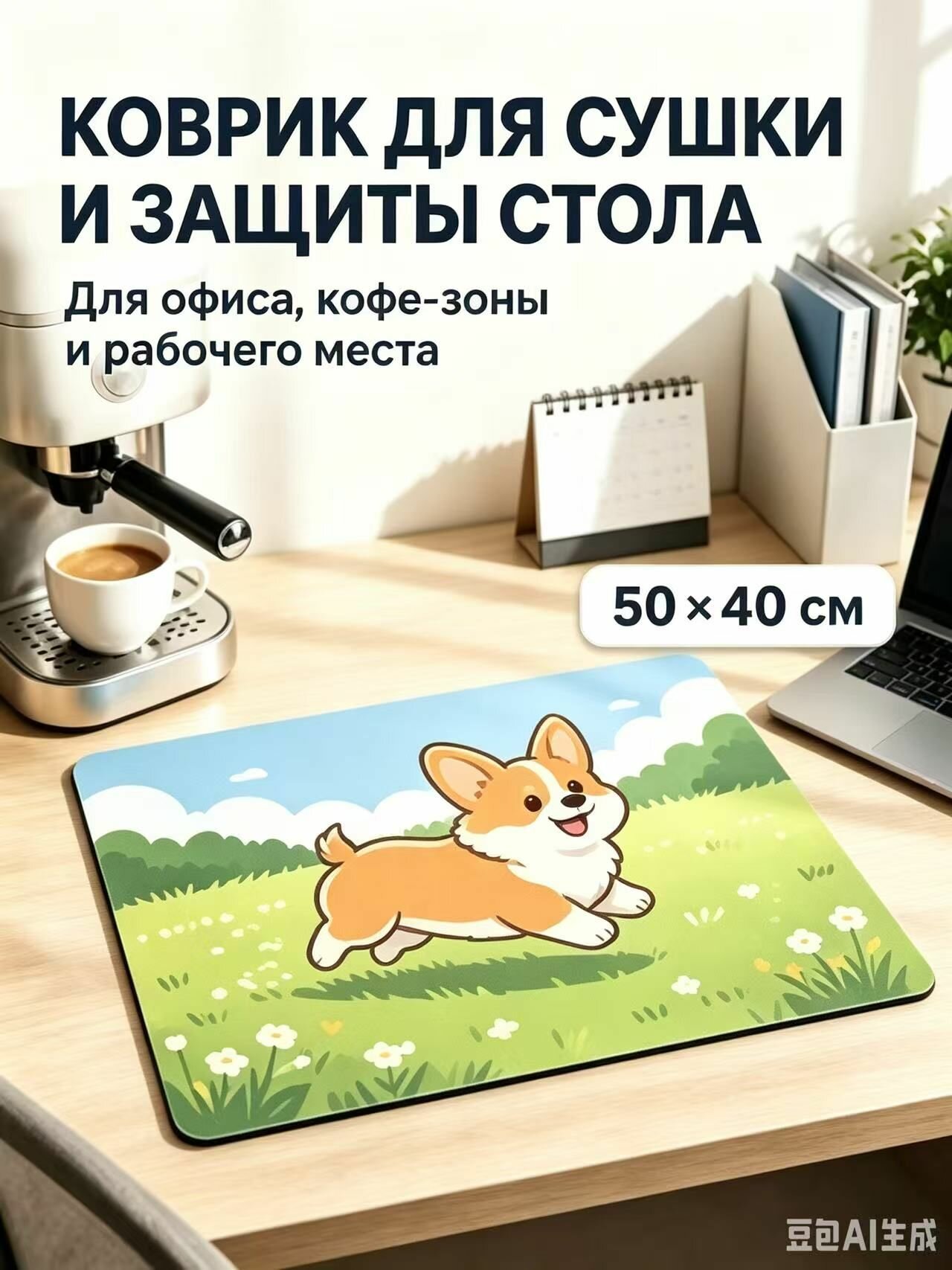 Мягкий настольный коврик из диатомовой земли, подходящий для кухни и стола, нескользящий дренаж50*40cm
