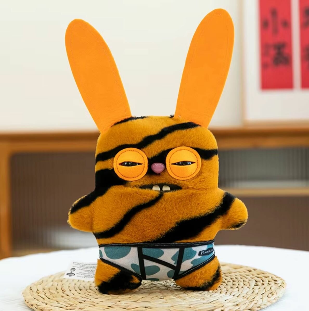 Мягкая игрушка Фагглер Кролик Тигр, Fuggler Tiger Rabbit , плюшевый Кролик