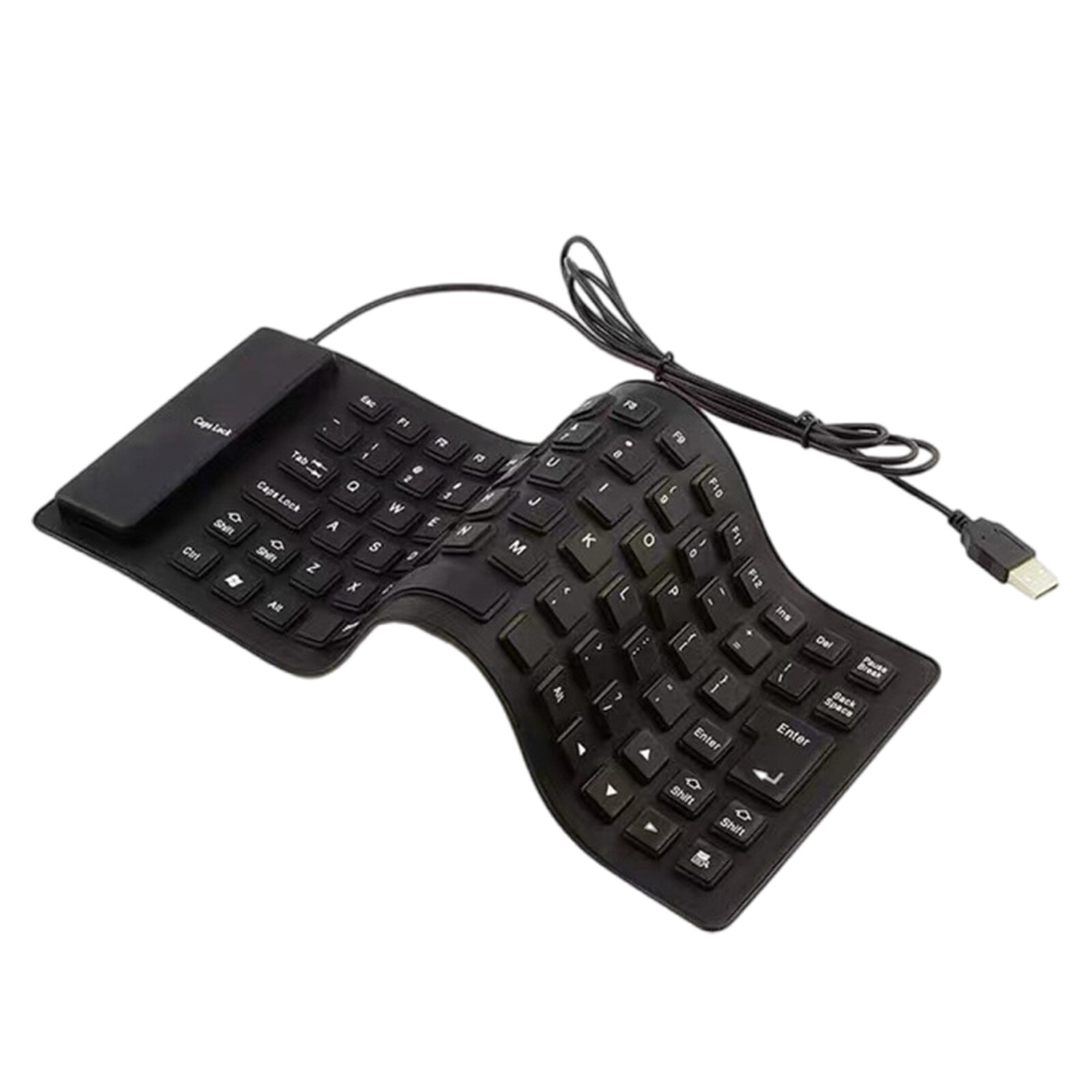 USB проводная силиконовая клавиатура, 85 клавиш,