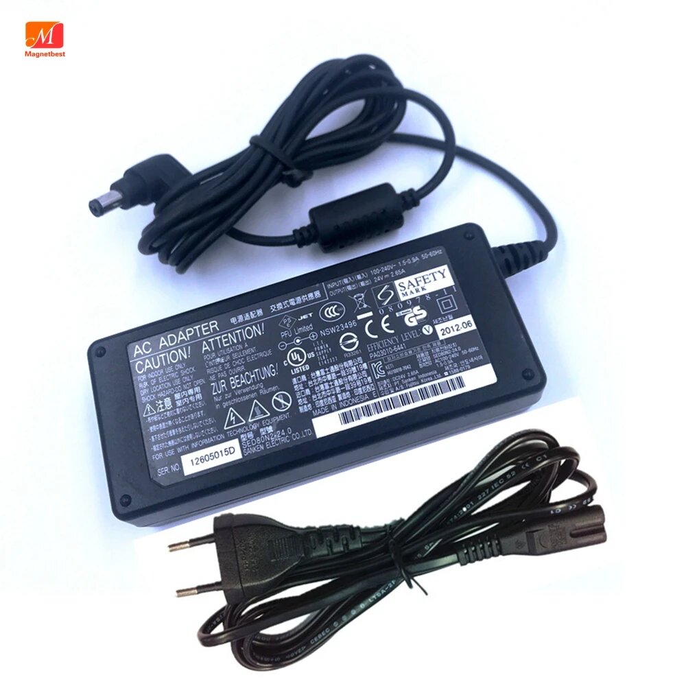 Адаптер питания Magnetbest для Fujitsu fi6125 24В 2.65А EU Cable