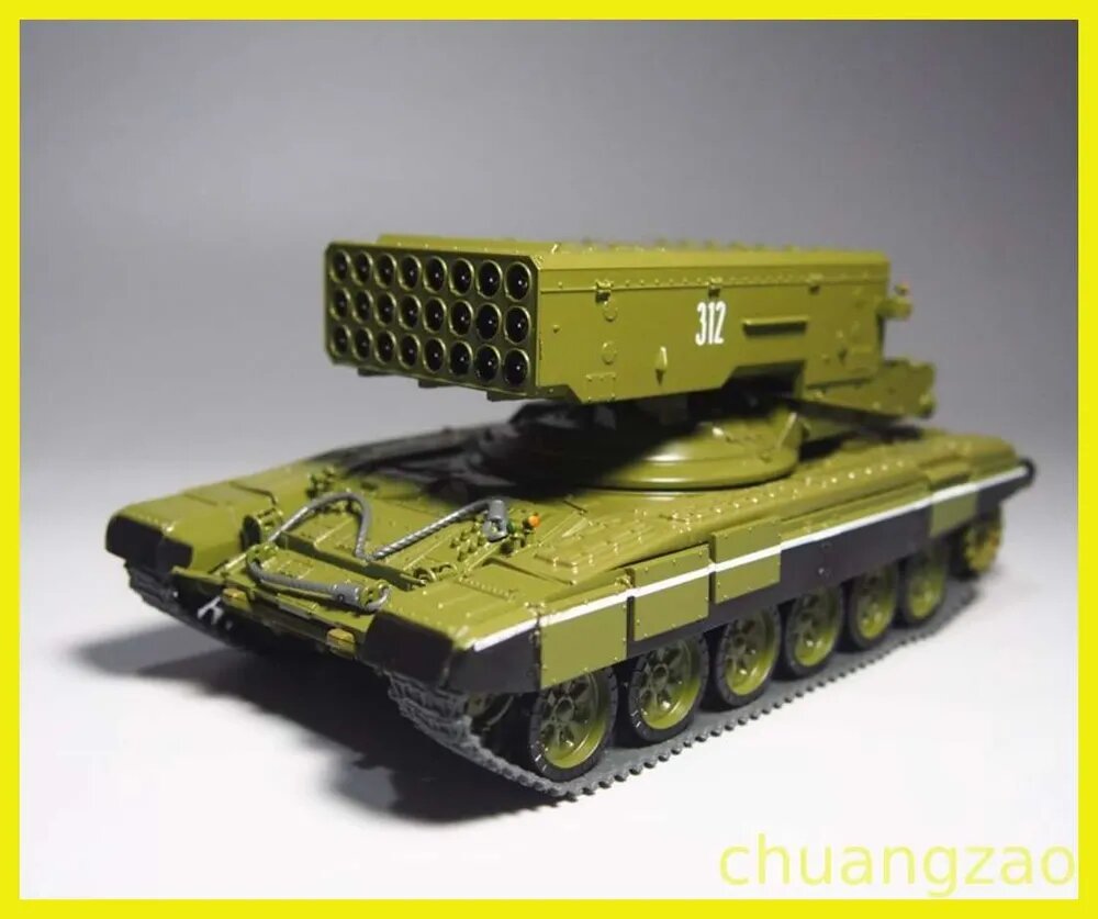 Готовая модель 1:43 ТОС-1А "Солнцепёк", литьевой металл, MODIMIO, российский тяжелый огнемет