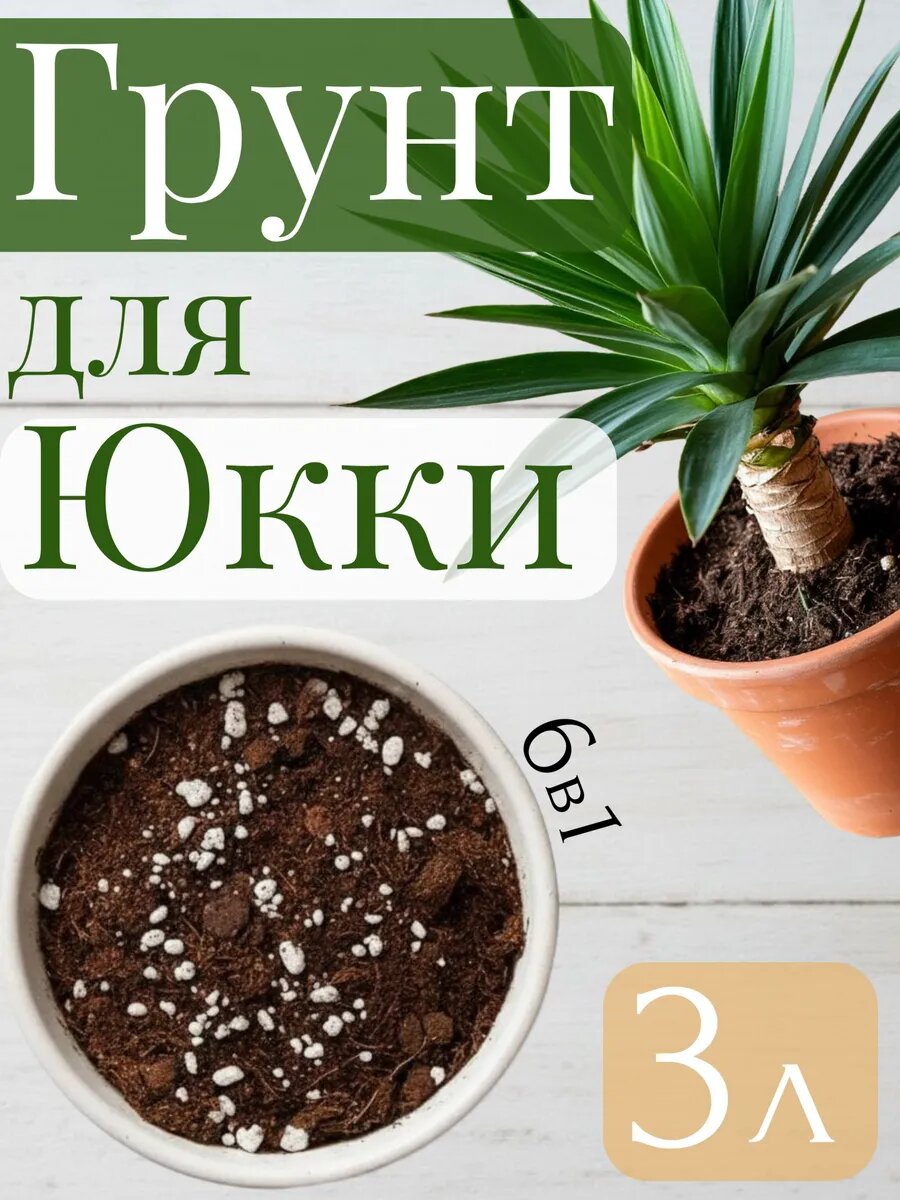 Готовый грунт для Юкки 3 литра