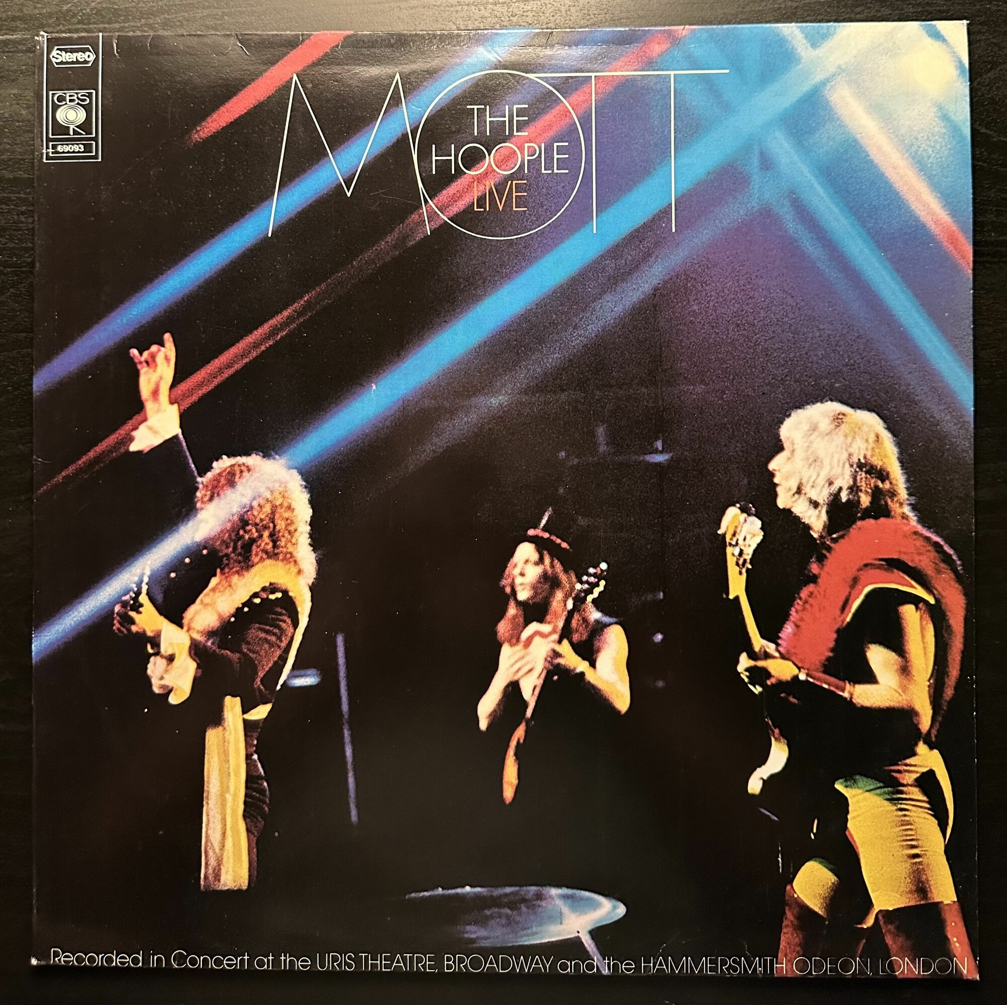 Виниловая пластинка Mott The Hoople Live (Голландия 1974г.)