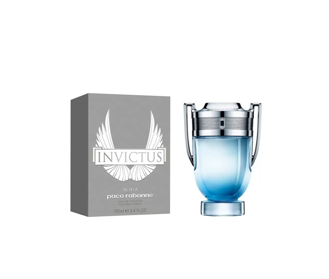 Paco Rabanne Invictus Aqua 100 мл туалетная вода мужская, древесные, водяные