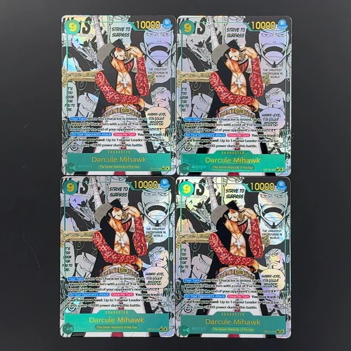 Коллекционная карта Bandai One Piece TCG Mihawk OP14-119