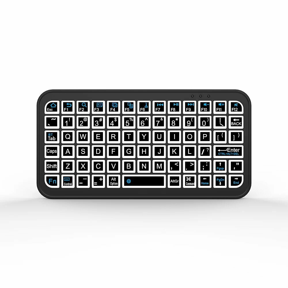 Мини-клавиатура KEBIDUMEI Bluetooth 5.2, Перезаряжаемая Беспроводная Ультратонкая Клавиатура С RGB-подсветкой Для Windows