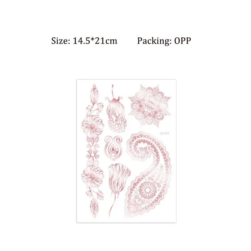 Временные татуировки Boho Rose Gold 003