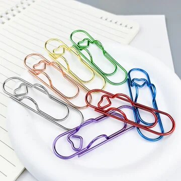 Набор держателей для ручек в форме сердца, цвет: random color 6pcs