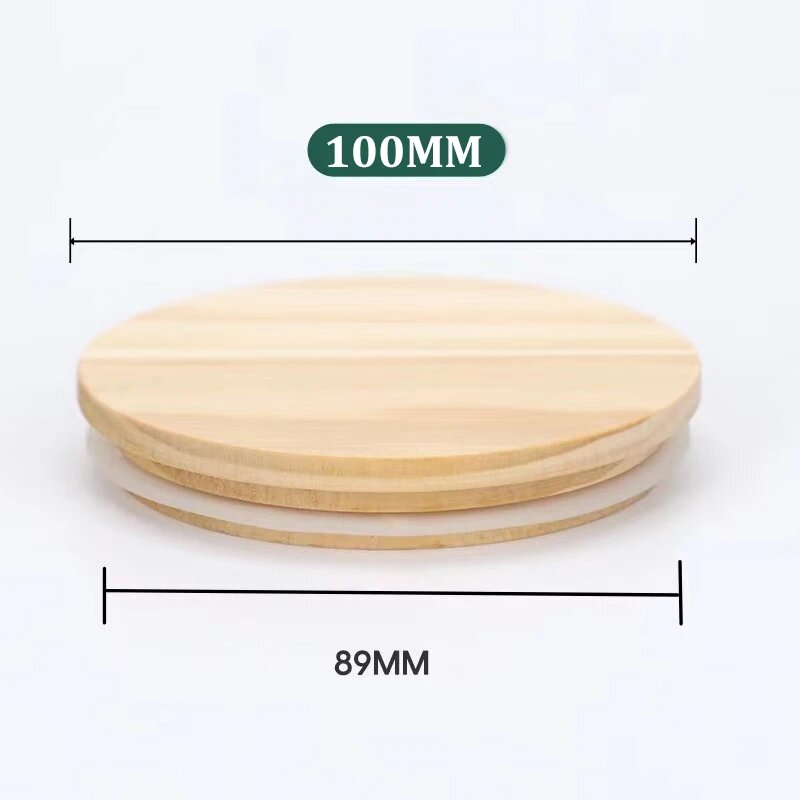 Бамбуковые крышки для банок Mason 100mm