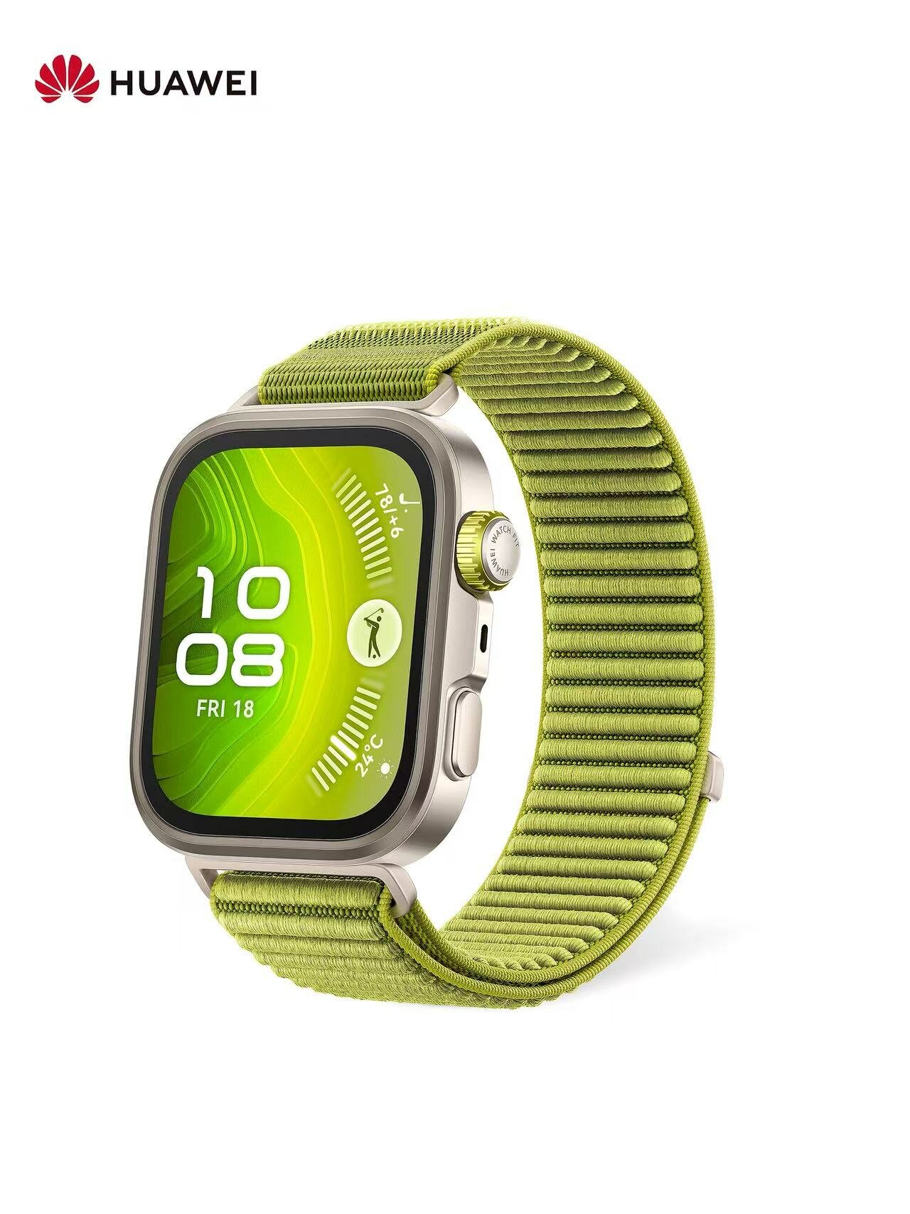 Смарт часы HUAWEI WATCH FIT 4 Pro Зеленый, 44,5 мм, водонепроницаемые