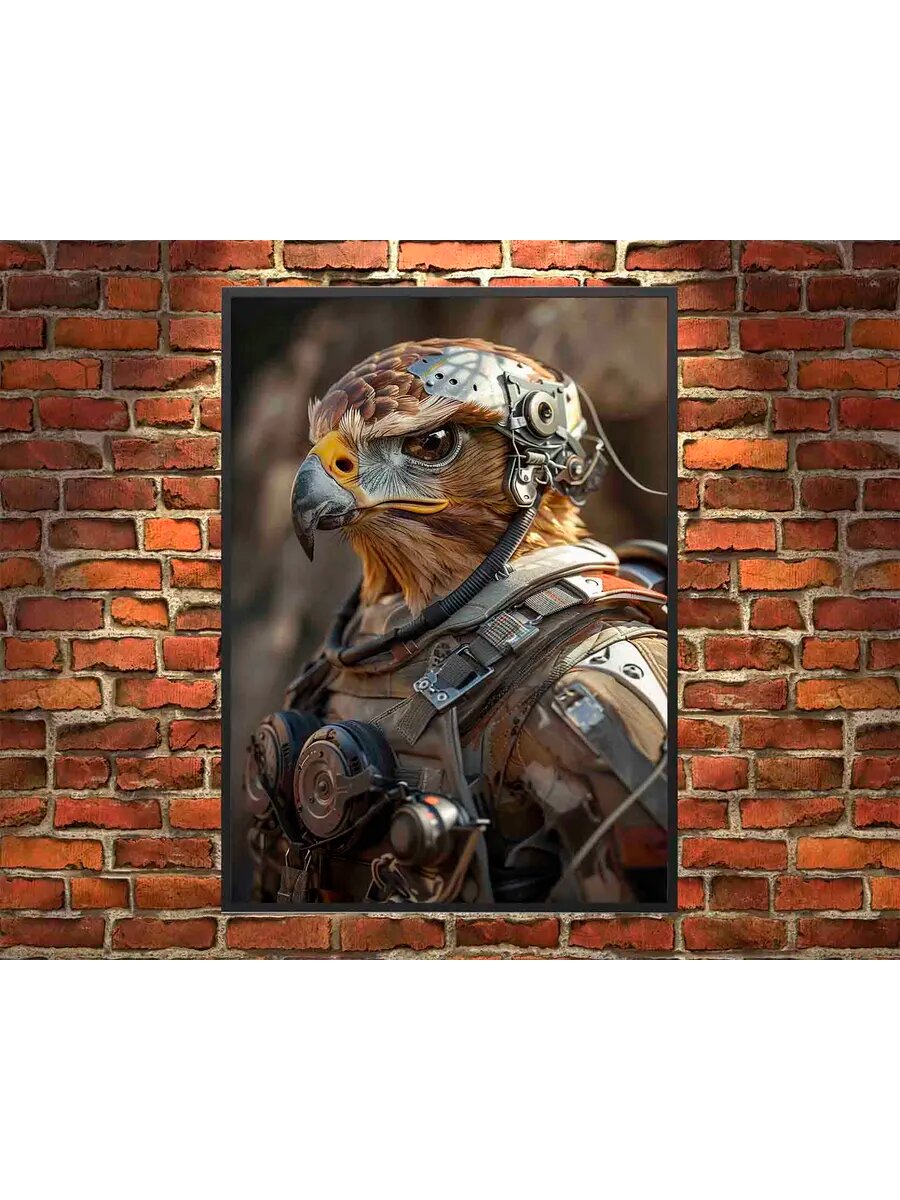 Ястреб-птица-строитель 3, Плакат 30x42см