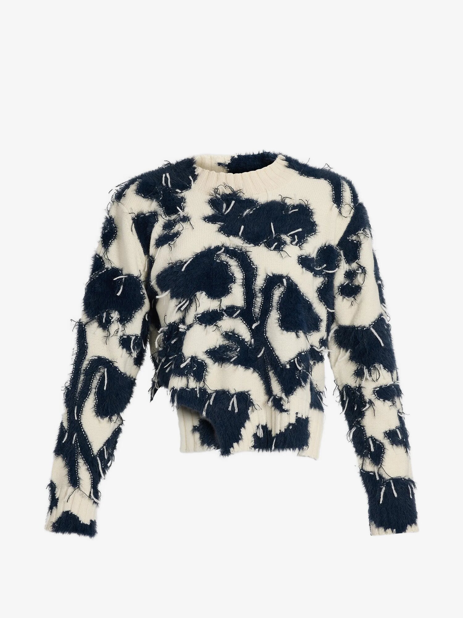 Свитер Textured floral-knit sweater