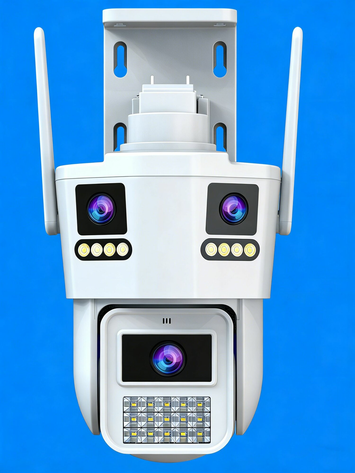 Камера видеонаблюдения, 3 объектива, распознавание человека, 5GWI-FI, 15MP