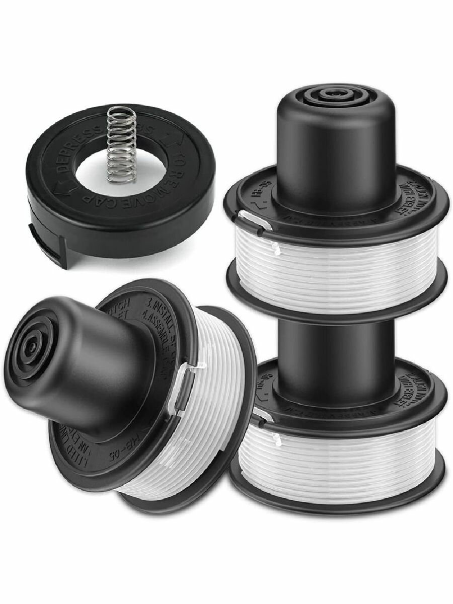 Катушка Риммера A6226-XJ, совместимая с триммером для травы Black+Decker шпуля для триммера для покоса травы
