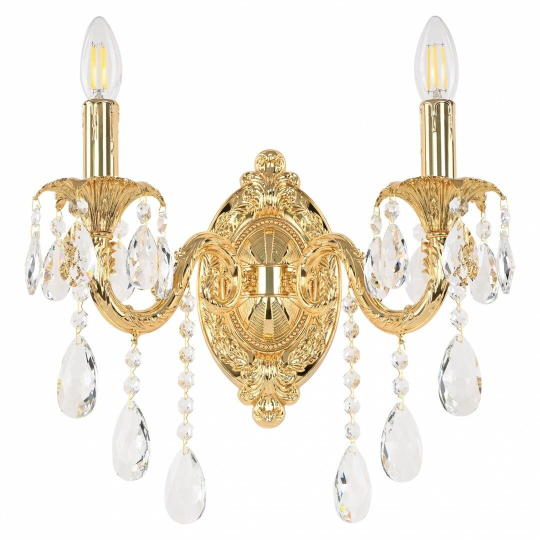 Бра Bohemia Ivele Crystal AL7901B10/2/175 B G Leafs