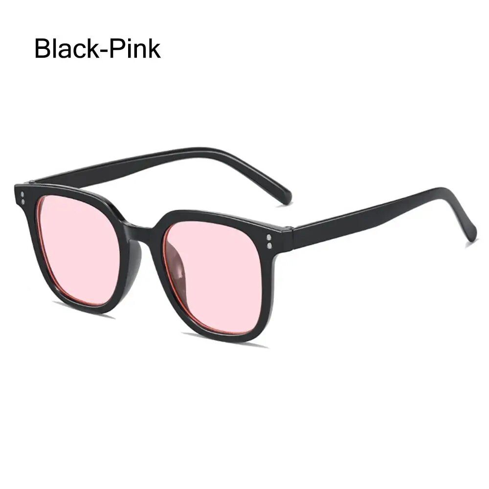 Солнцезащитные очки Black-Pink, розовые, квадратные, ретро