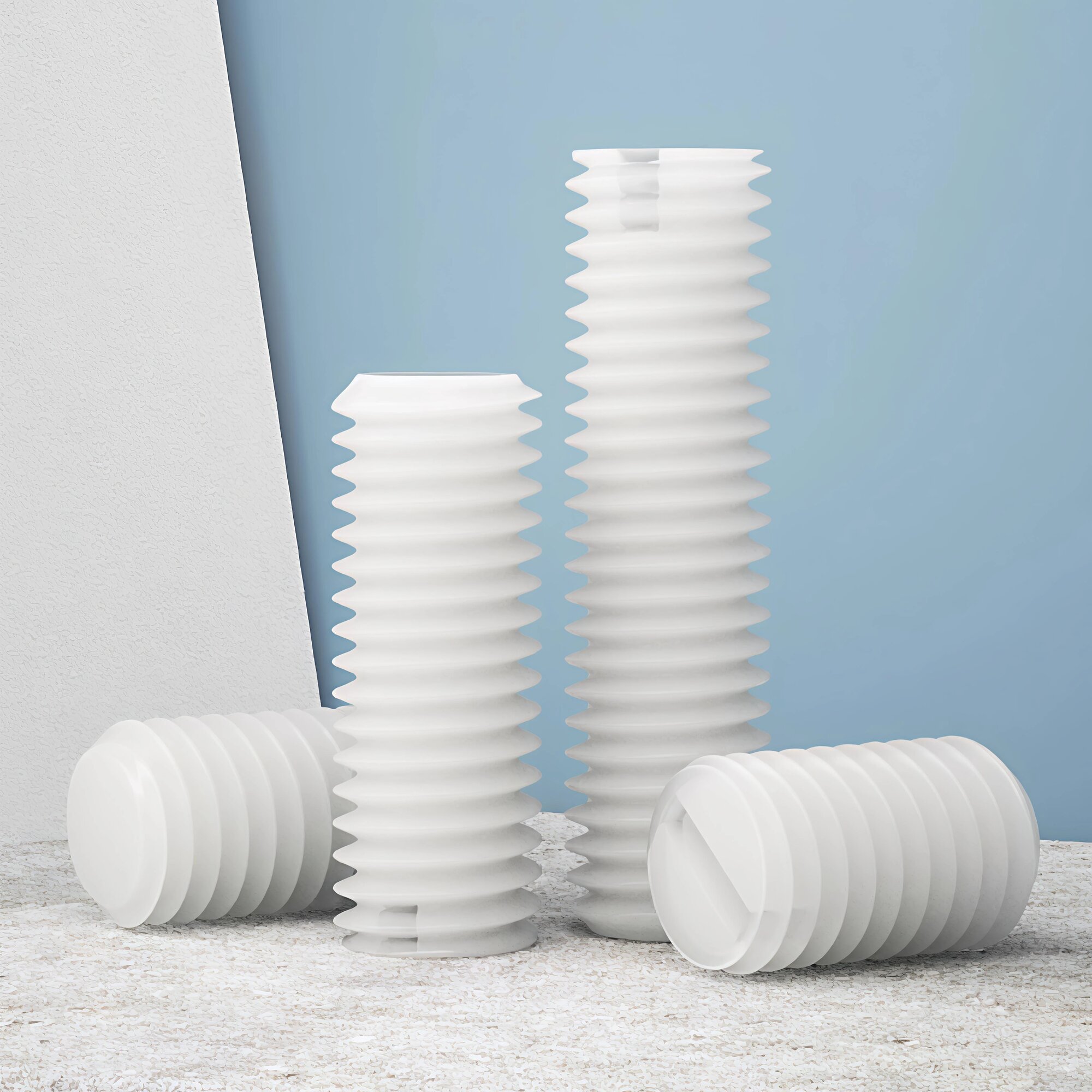Нейлоновые шлицевые винты M3 M4 M5 M6 M8 M10 M12 M12 -5pcs, 20mm