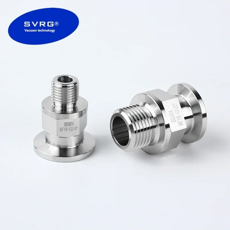 Вакуумный адаптер SVRG KF16/25 из нержавеющей стали 1/4", KF16