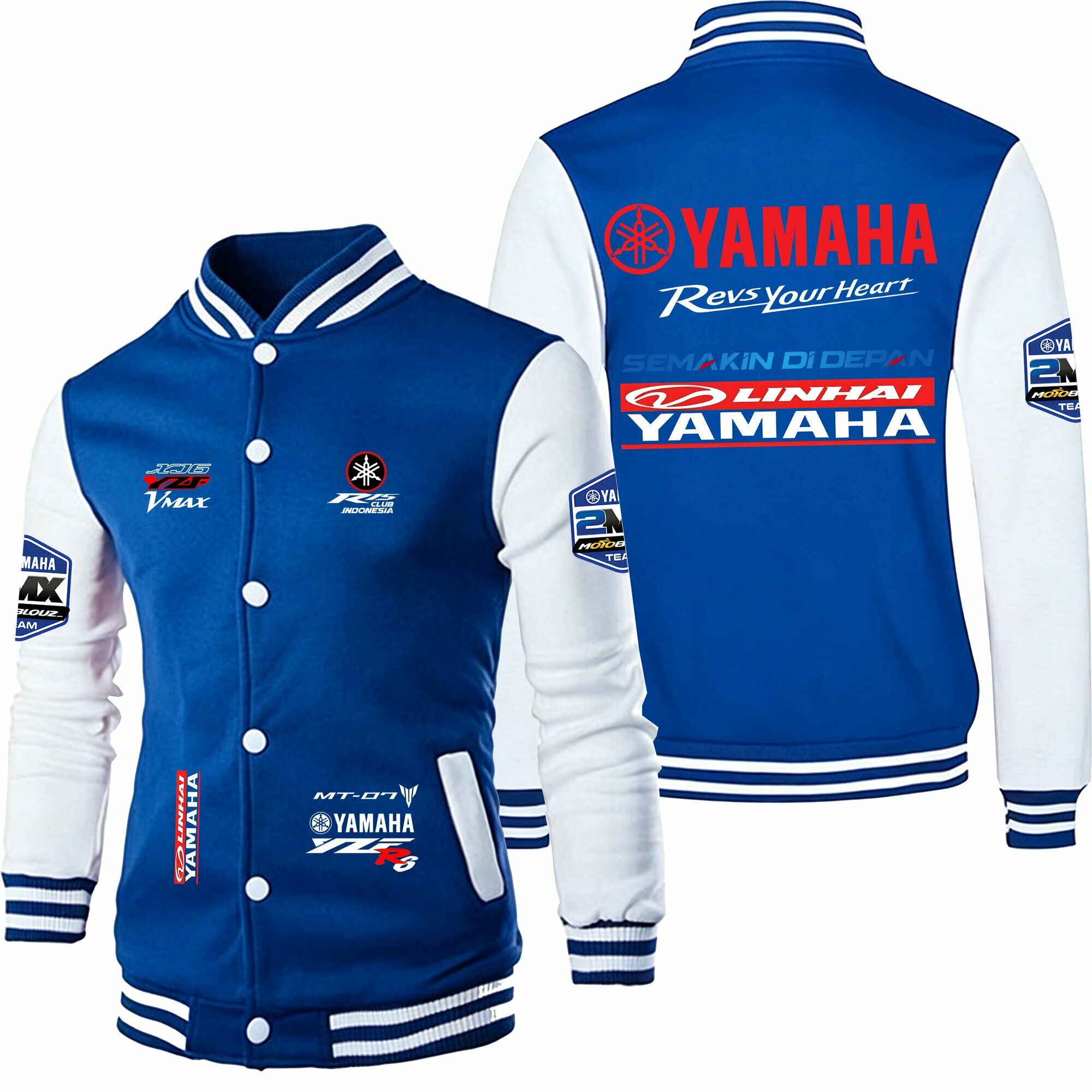 Куртка Yamaha, размер 3XL, темно-синий
