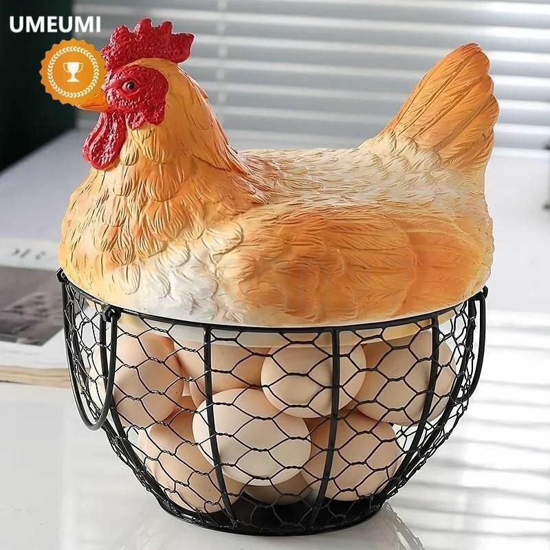 GM Расписная керамическая корзина для куриных яиц креативная мебель для дома