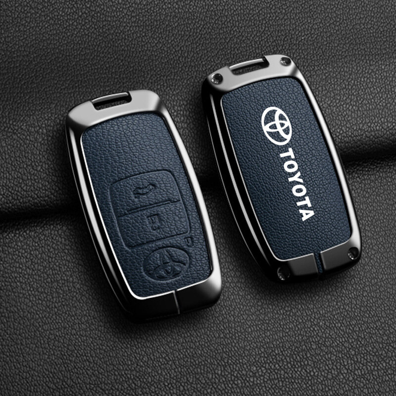 Ключевой чехол для Toyota G-Style 3-кнопочный, синий, совместимый с Corolla Camry RAV4