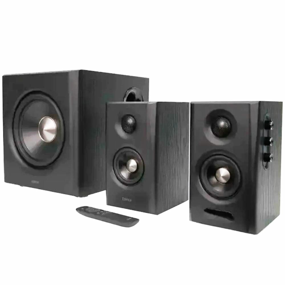 Колонки с сабвуфером Edifier S355DB black акустическая стерео система 2.1 - 150 Вт, выносной пульт ДУ, чёрный