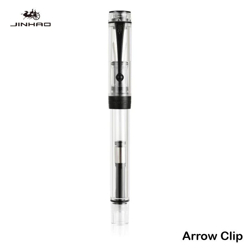 Перьевая ручка JINHAO прозрачная с гибким пером Black Flex