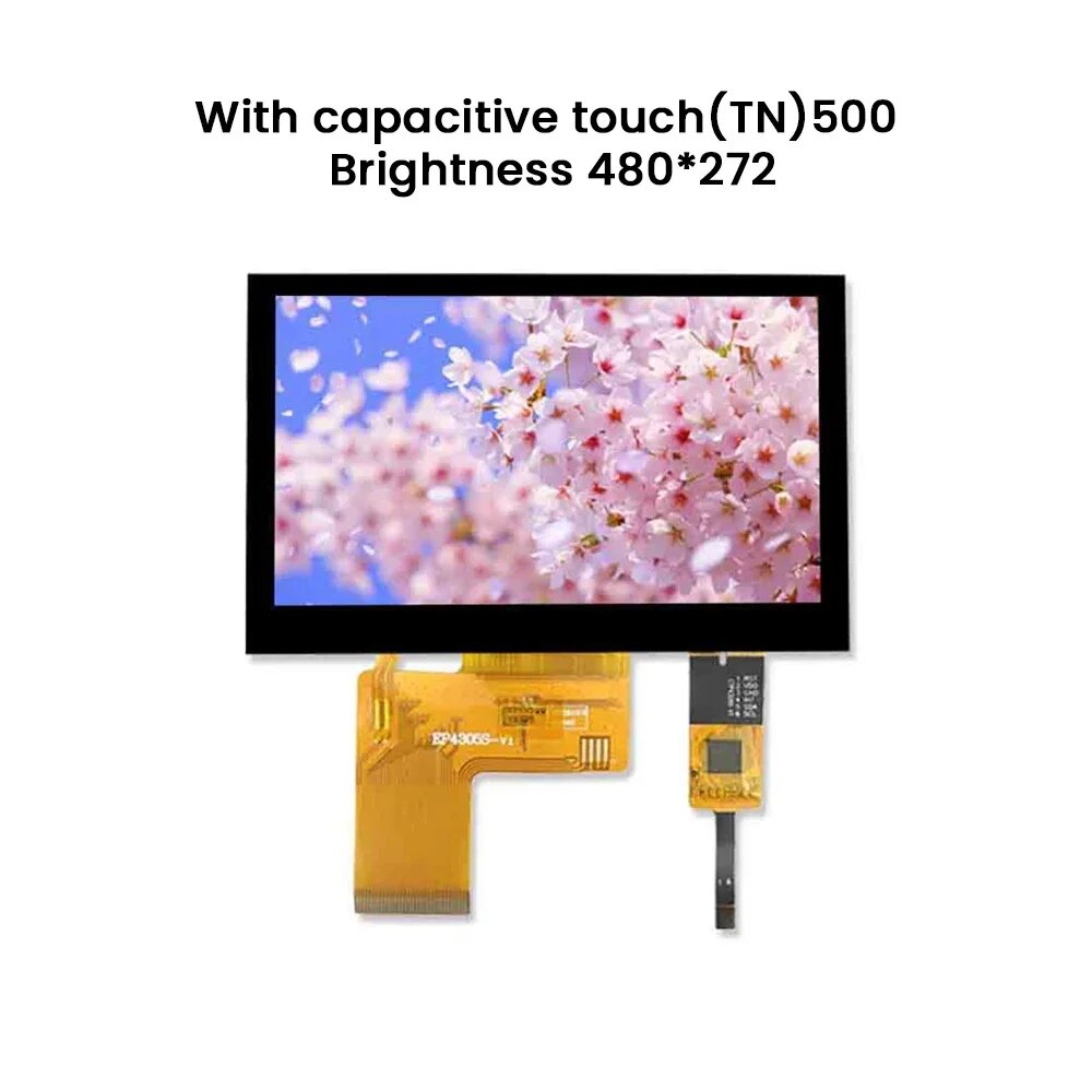 4.3" TFT ЖК-дисплей 480x272, Цвет: TN With Touch-C