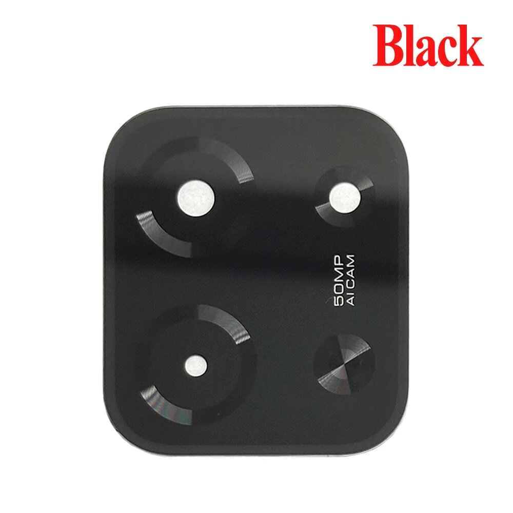 Задняя стеклянная линза камеры для Xiaomi Poco C85, запчасть 25078PC3EE Черный, Black