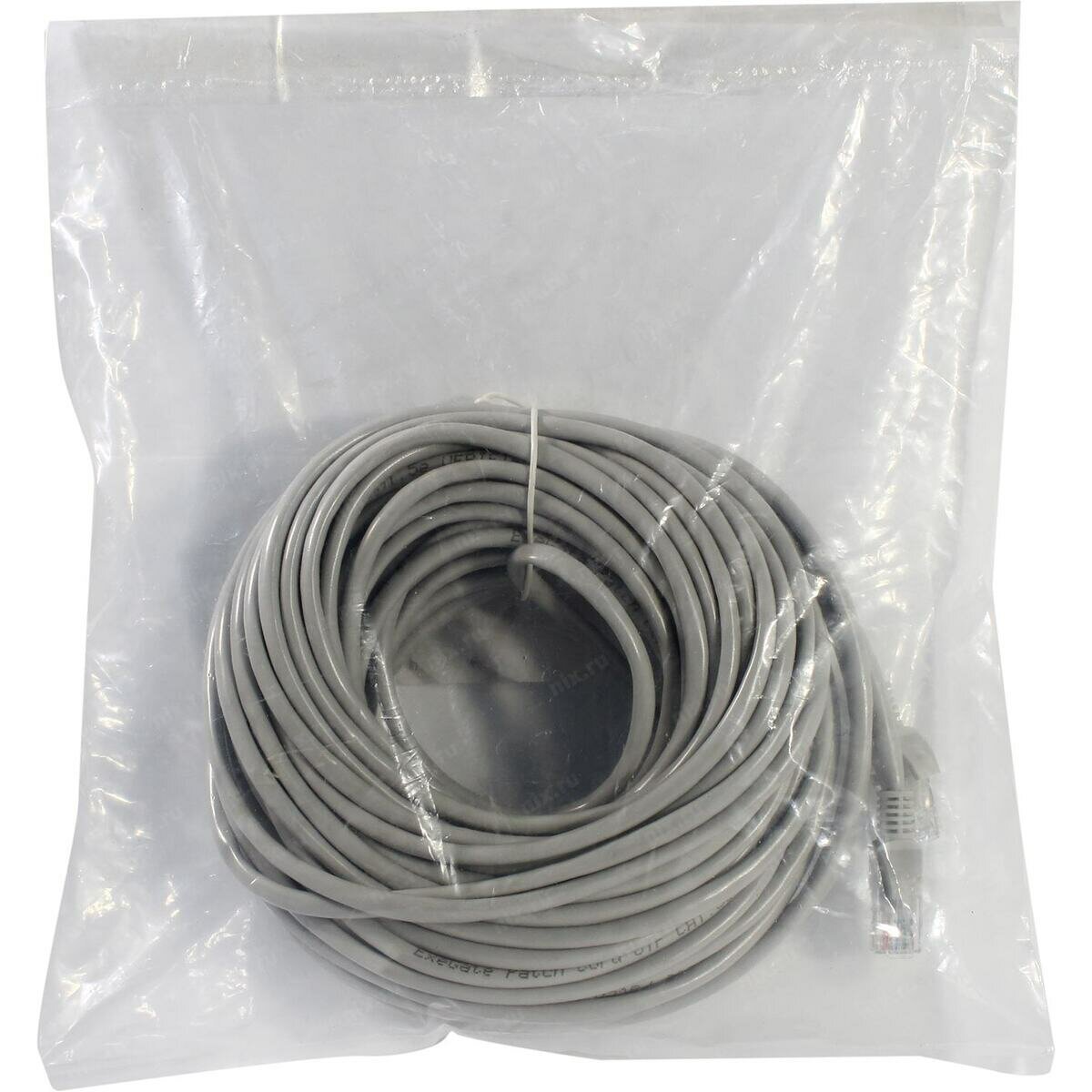 ExeGate UTP-RJ45-RJ45-5e-20M-GY Patch Cord UTP кат.5e, 20м, серый EX241492RUS — фото 1