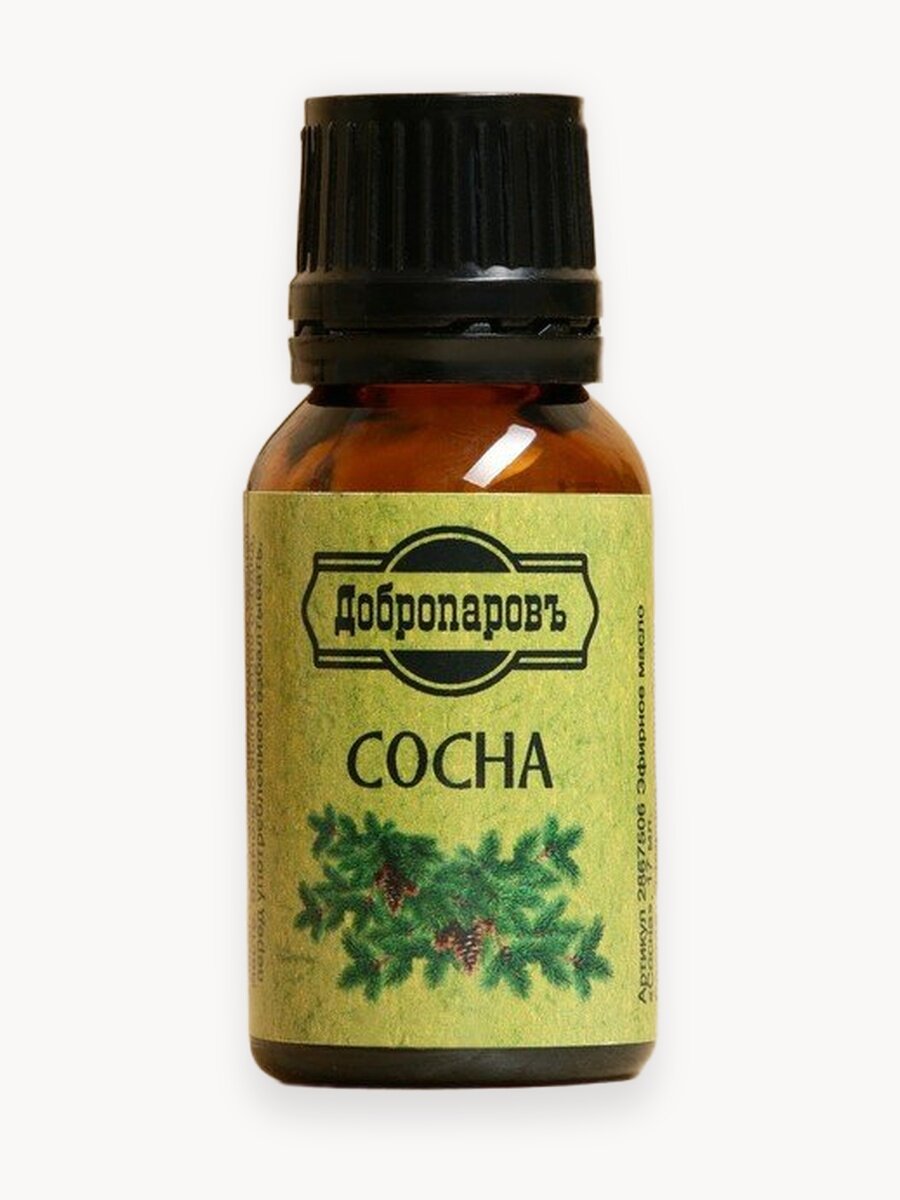 Эфирное масло "Сосна", флакон-капельница, 17 мл "Добропаровъ"