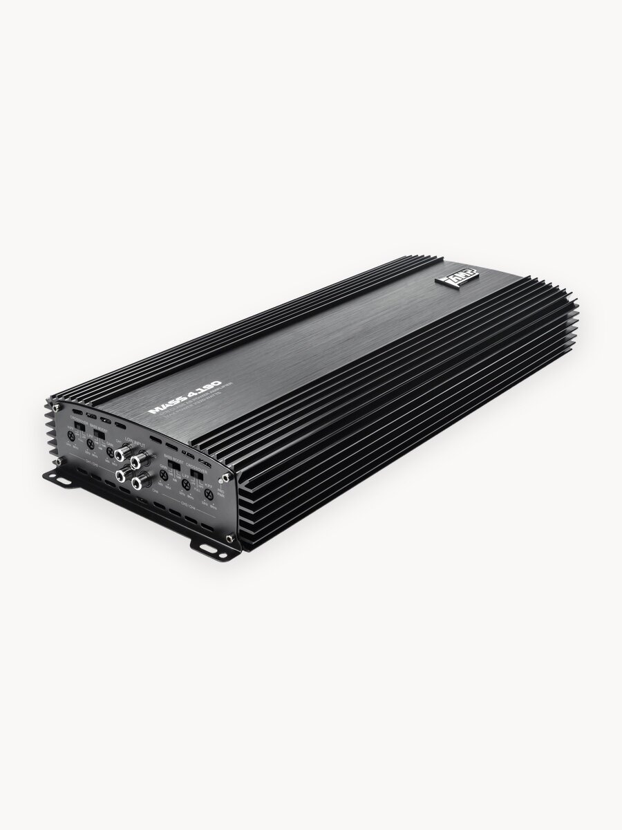 Усилитель автомобильный AMP MASS 4.190, 4 канала, 290Вт (2Ом), 190Вт(4Ом)