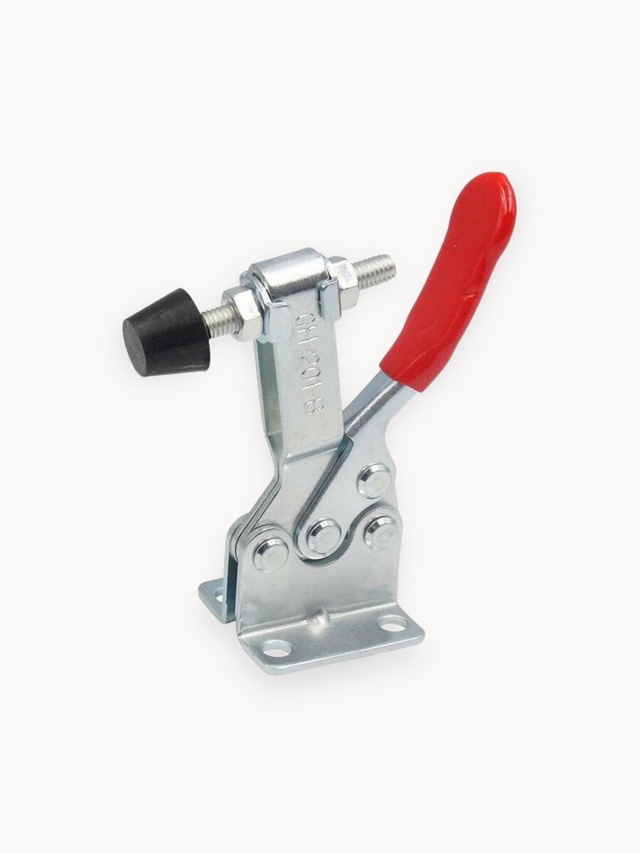 Зажим рычажный струбцина 4 шт механическая с горизонтальной ручкой 110кг быстрозажимная