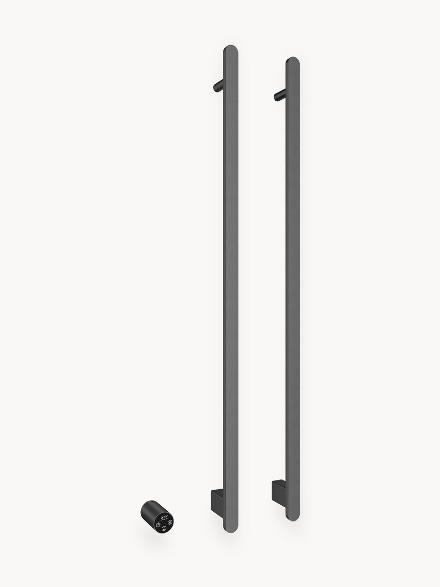 Полотенцесушитель электрический Vincea VTD-2VT1GM, вороненая сталь, таймер