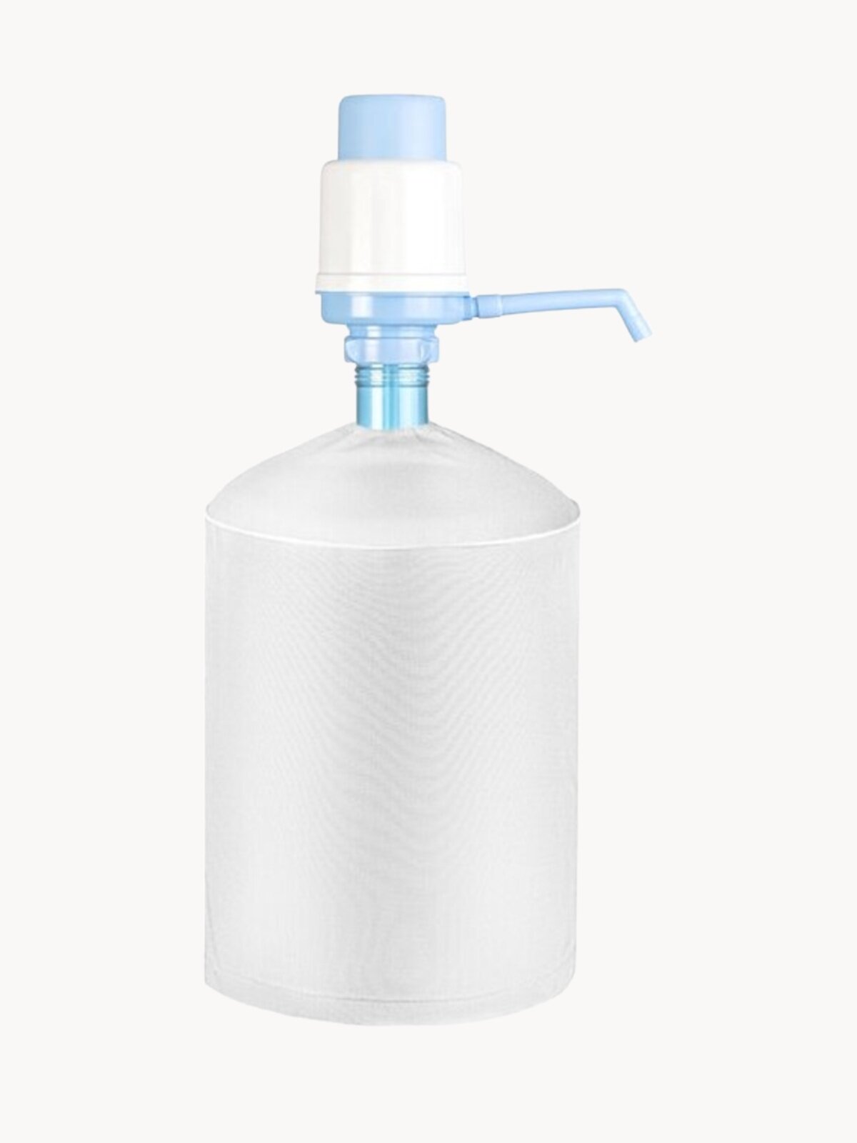 Чехол декоративный DECORATOR "аква Нью", для бутыли 19л, для помпы, водонепроницаемый, цвет белый