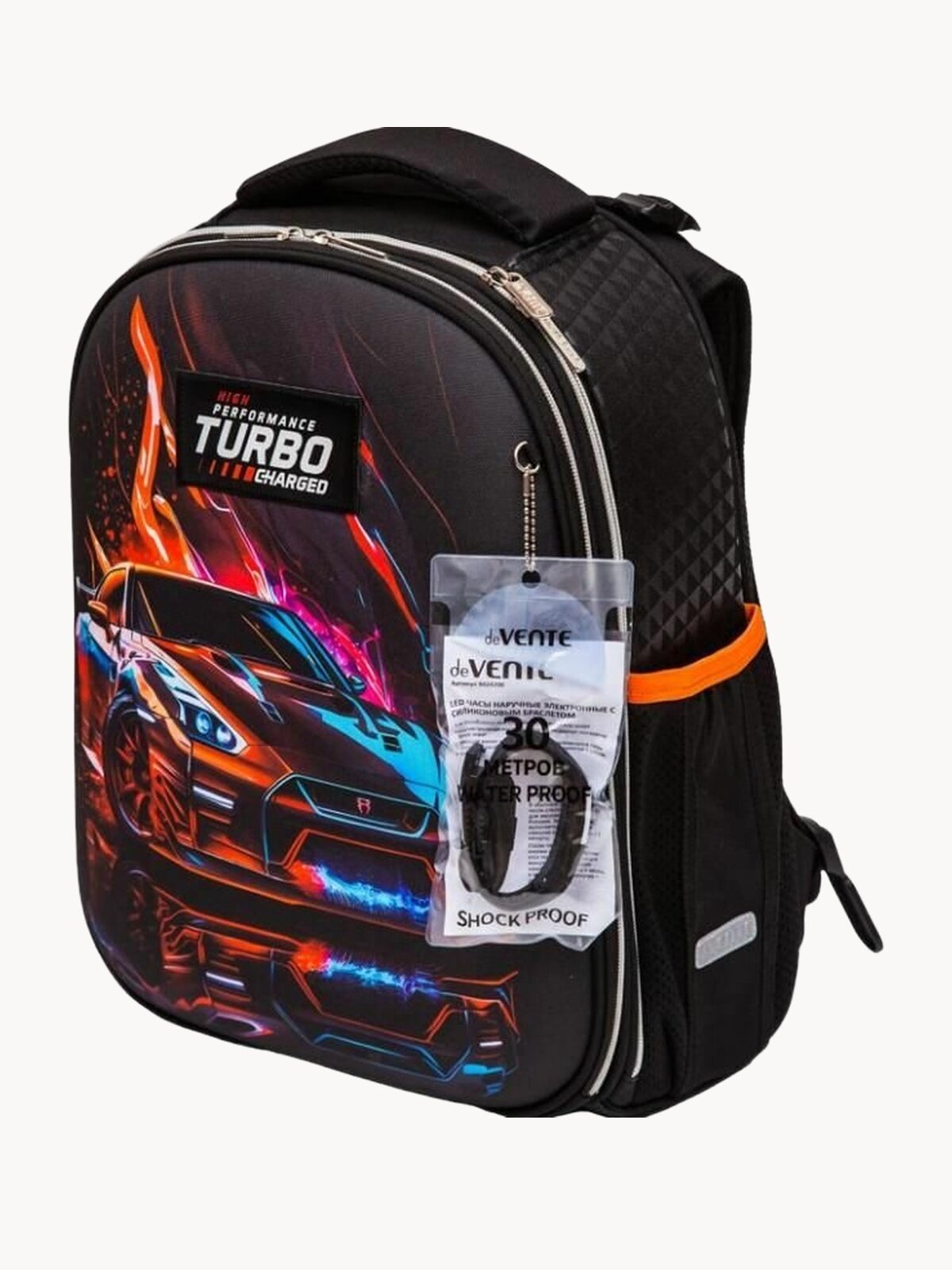 Рюкзак deVENTE Choice, для первоклассников, ортопедический, жесткий корпус