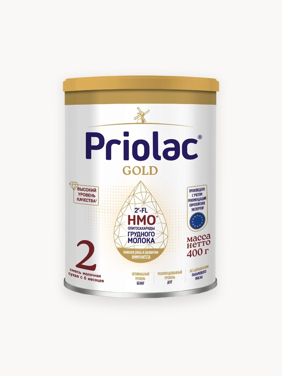 Смесь сухая молочная Priolac (Приолак) GOLD 2, с 6 месяцев, 400 г