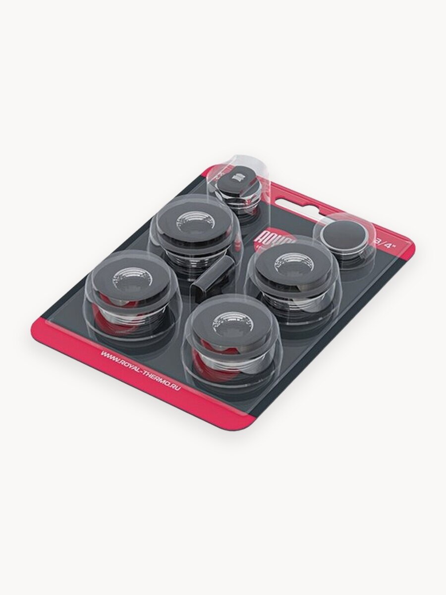 Монтажный комплект Royal Thermo 1”х 3/4" черный