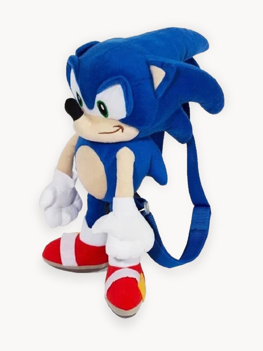 Соник Рюкзак детский 40-45см / Рюкзак-игрушка Соник / Sonic/40-45см.