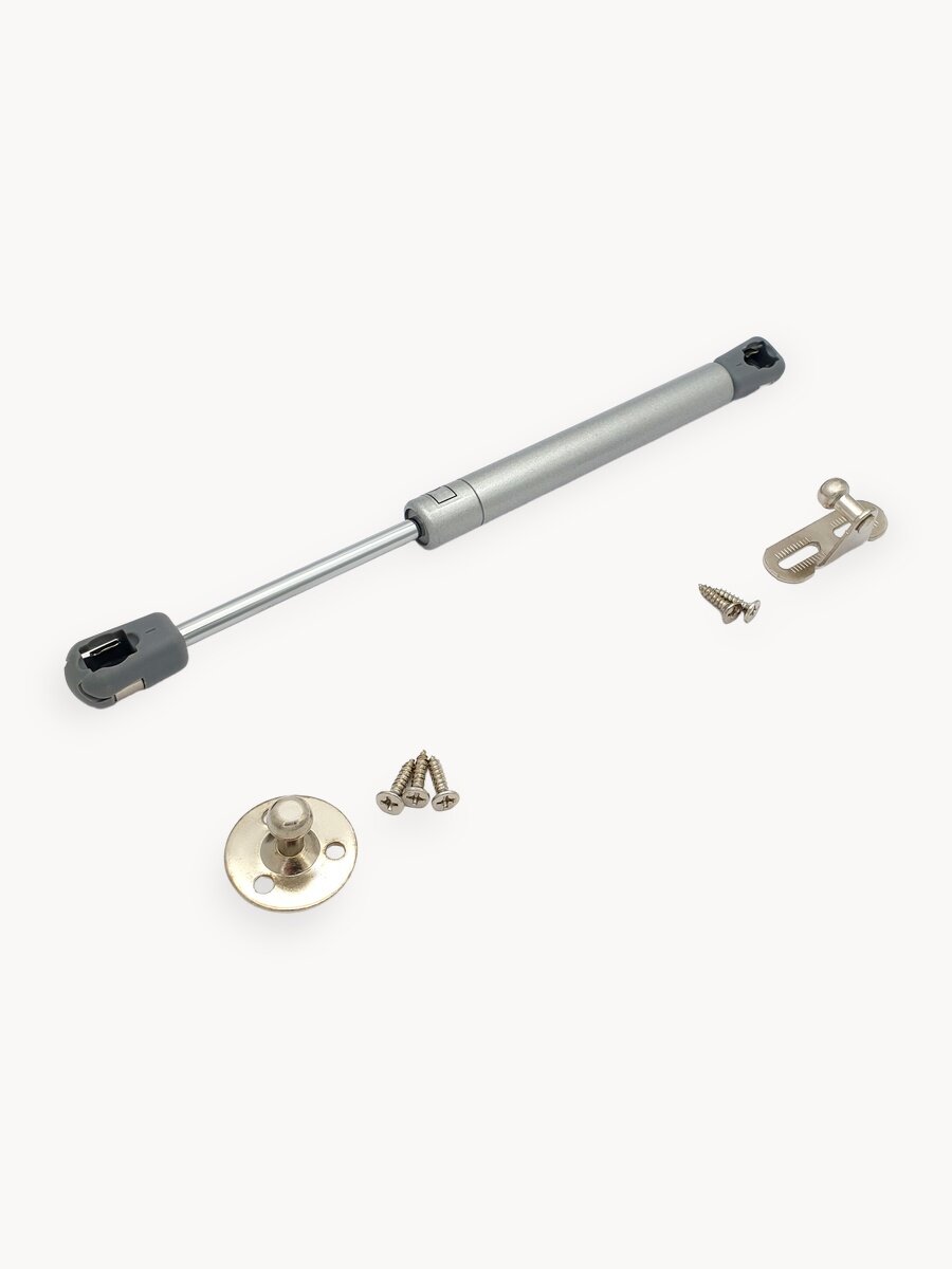 Газовый лифт секретерный N60, SOLLER, комплект 2 шт, цвет матовый хром, с крепежом