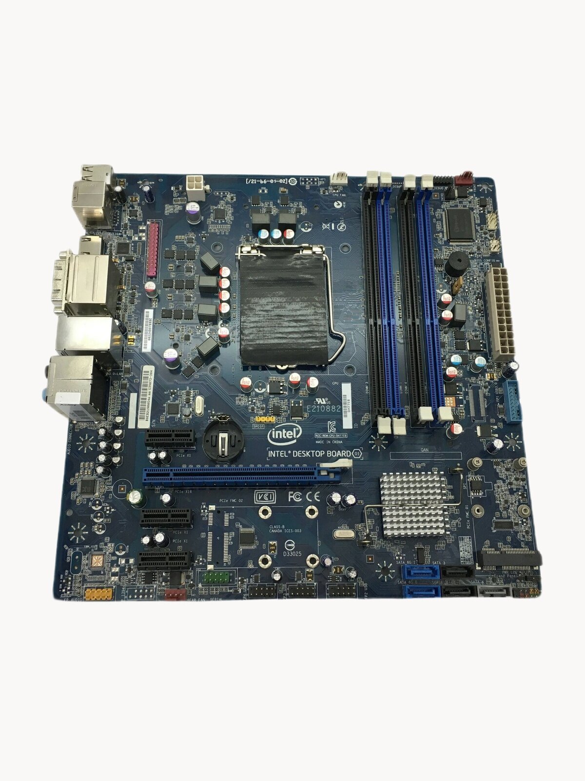 Материнская плата S-1155 Intel DH77EB H77/4xDDR3/PCI-E/DVI/HDMI/DP/ESATA/USB3.0/mATX без планки